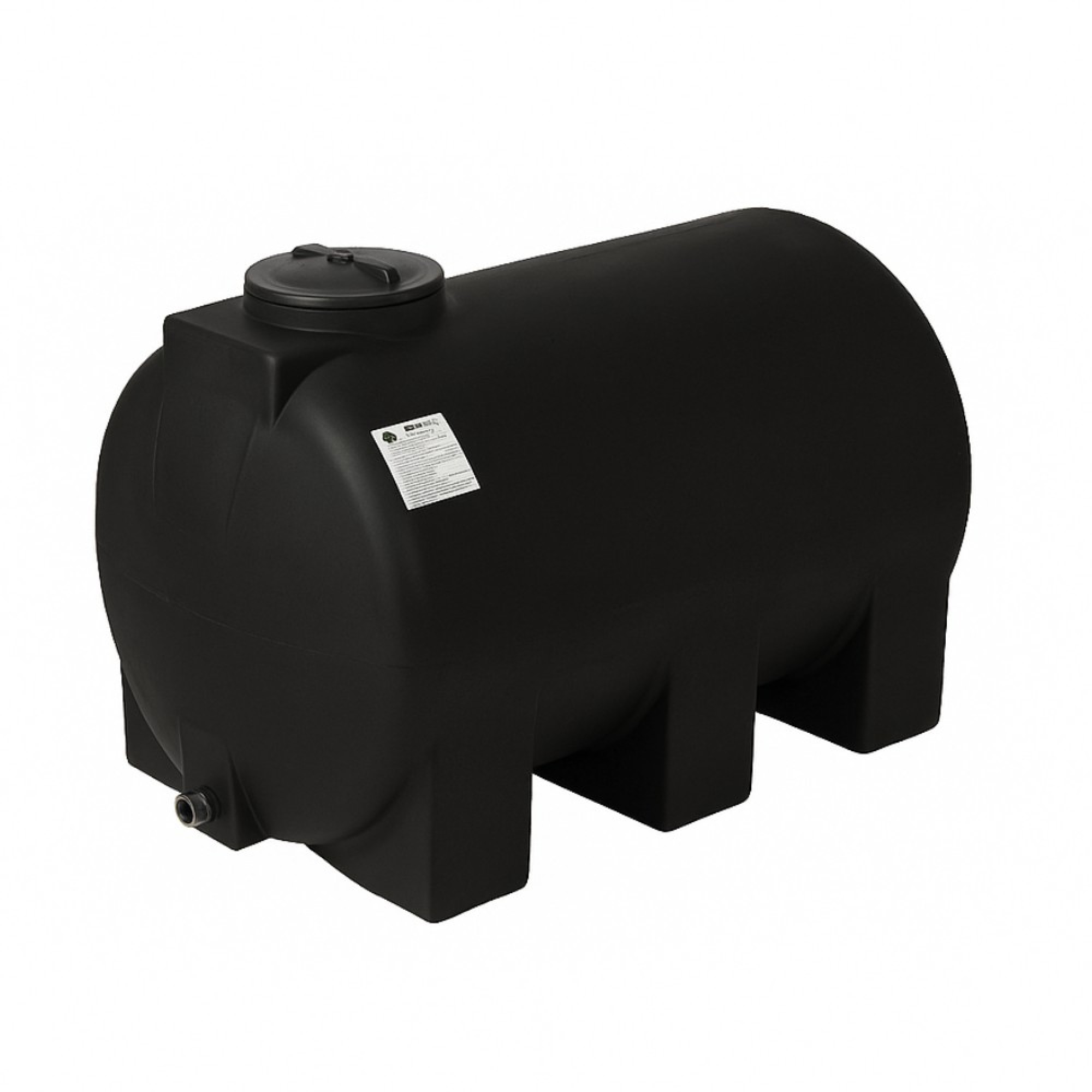 Drinking water storage tank MAVIL, cylindrical horizontal 500 L (black ...