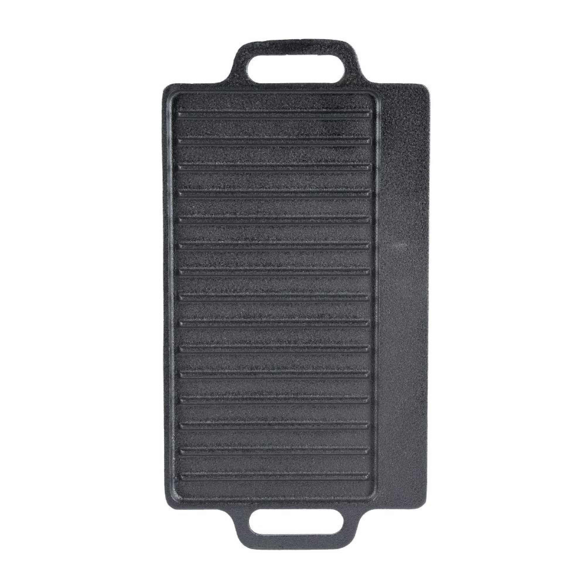 Double-sided cast iron grill plate, 33x20 cm – Best Price & Free ...