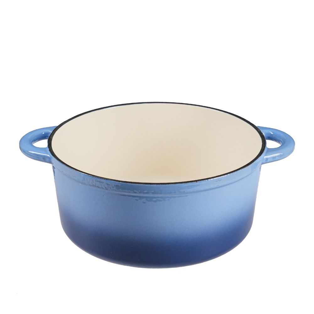 Enameled cast iron pot, Blue, Ф22 – Best Price & Free Delivery ...