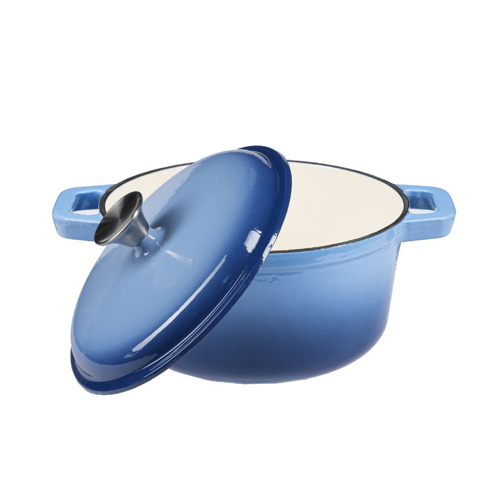 ᐉ Enameled cast iron pot, Blue, Ф24 – Top Prices | BalkanEnergy.CO.UK