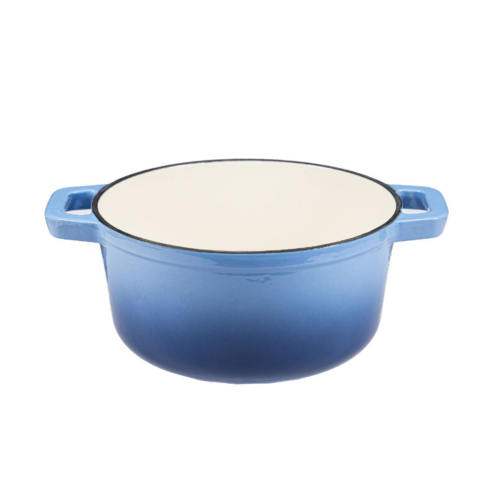 Enameled cast iron pot, Blue, Ф24 – Best Price & Free Delivery ...
