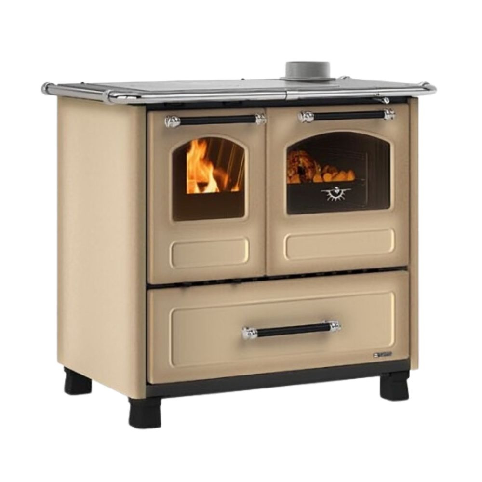 Italian wood cooker stove La Nordica Family 4.5 brown, 7.5kW – Best ...