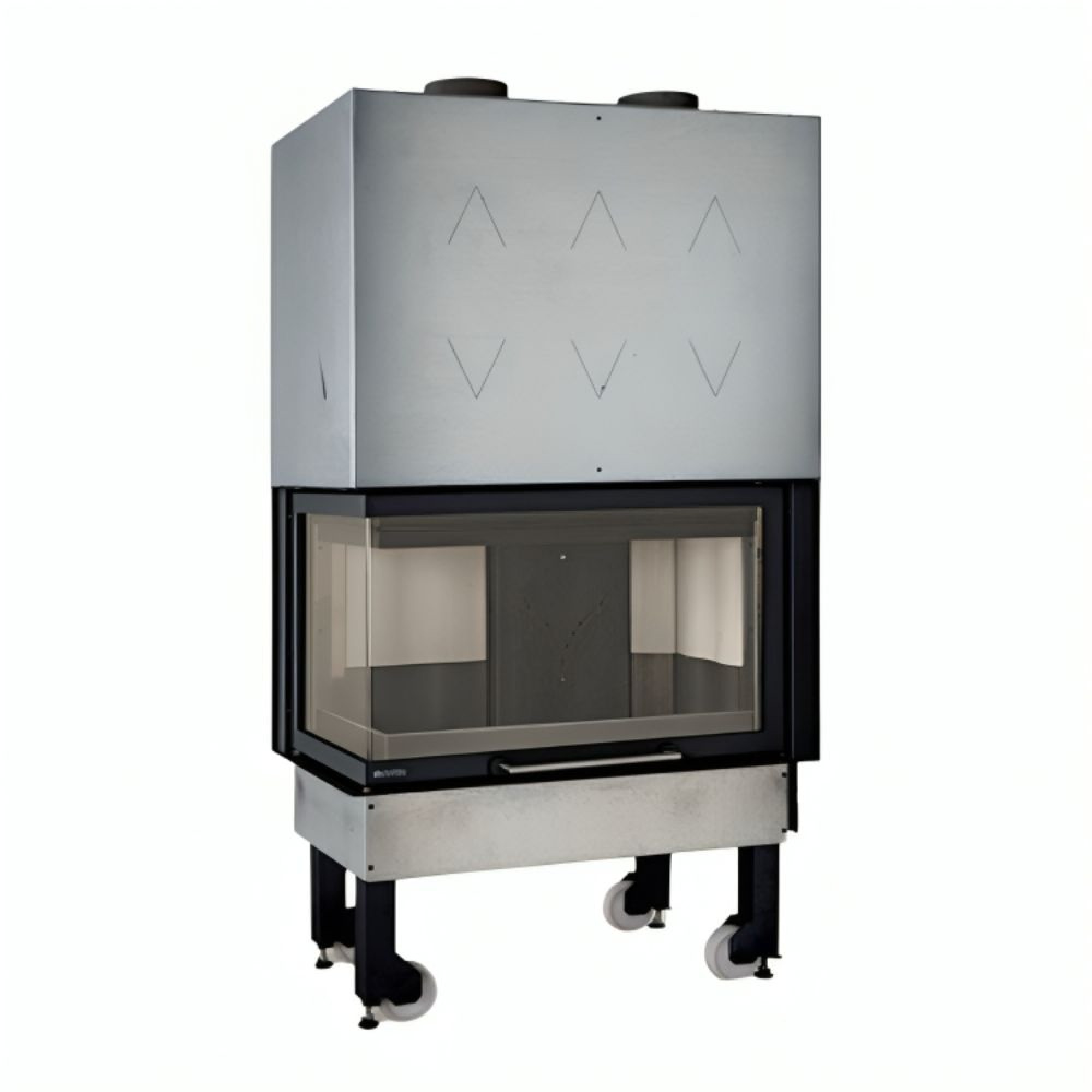 ᐉ Italian cast iron wood burning fireplace La Nordica Monoblocco 800 Angolo left, 10.0kW – Top ...