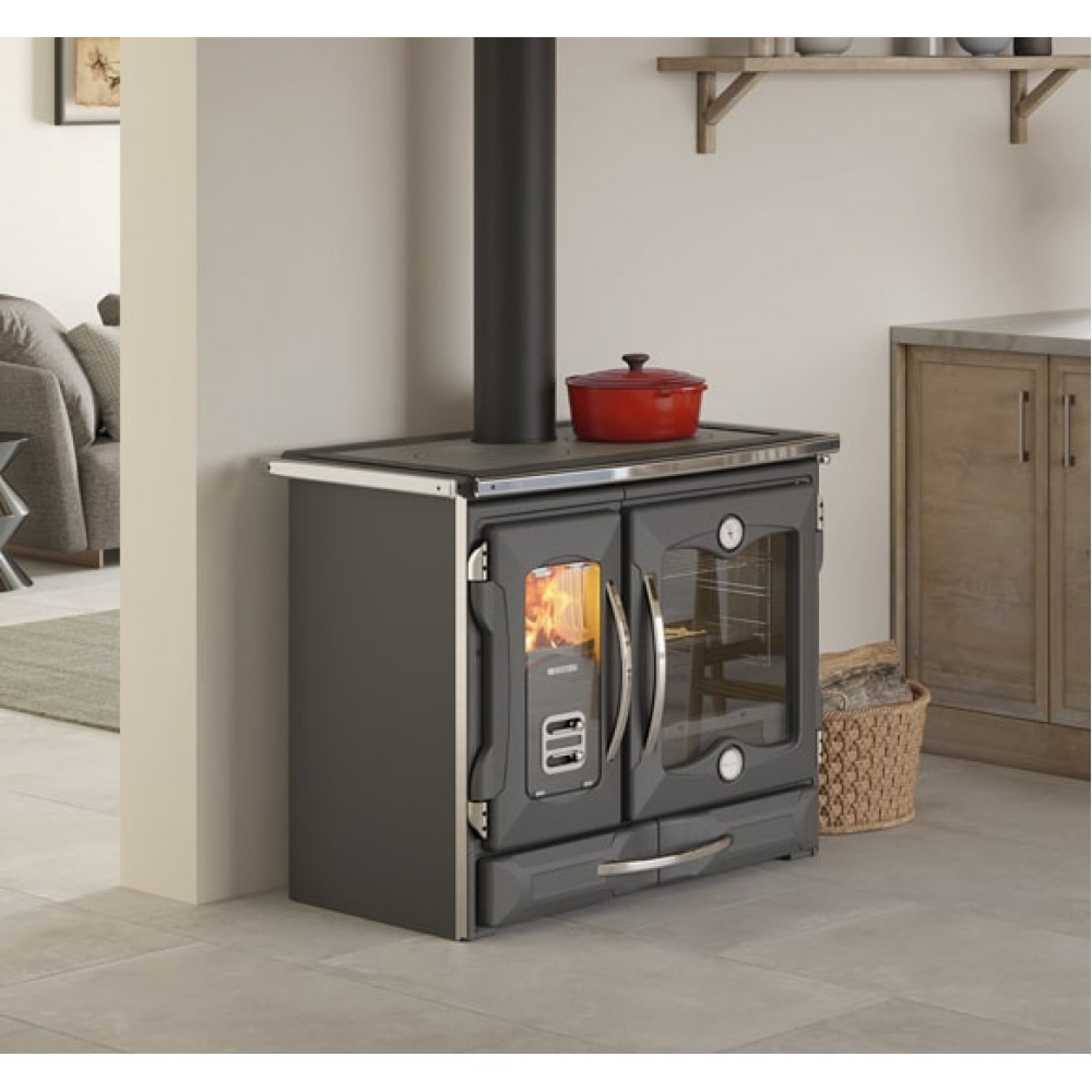 Italian wood cooker stove La Nordica Suprema 4.0, 5.7kW – Best Price ...