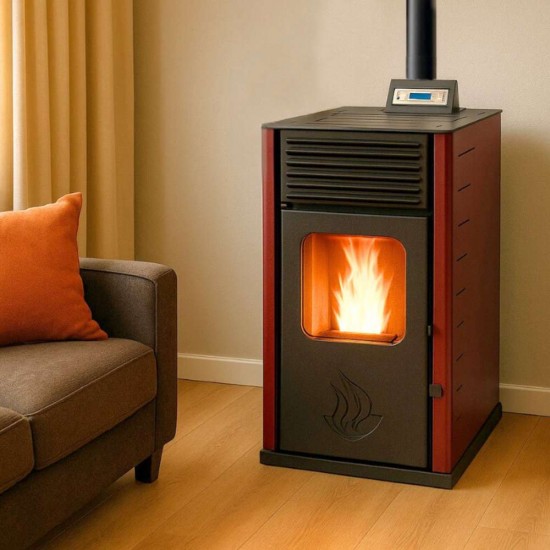 Pellet stove Mytherm Angela TA 20 red, 20kW – Best Price & Free ...