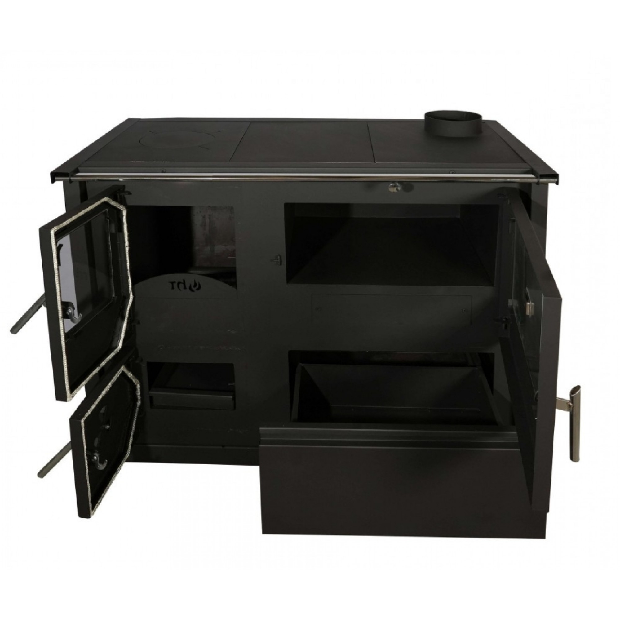 ᐉ Wood cooker stove with back boiler Horvat Polar HTTE, 28 kW – Top ...