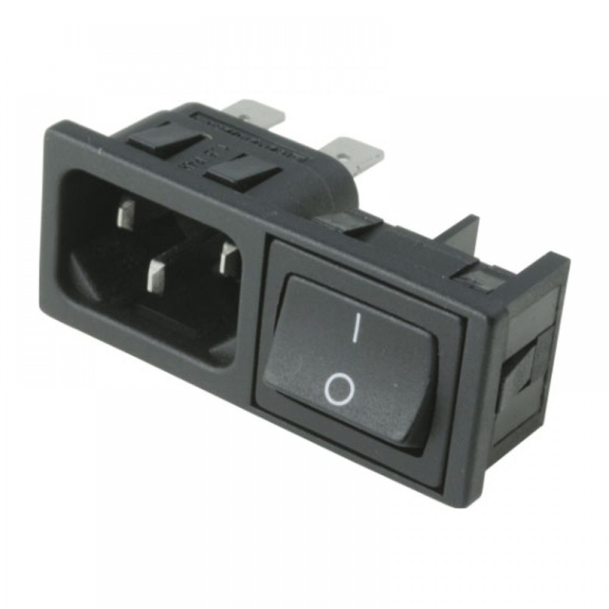 Male power supply plug for pellet stove AC IEC C13 with ON-OFF switch ...