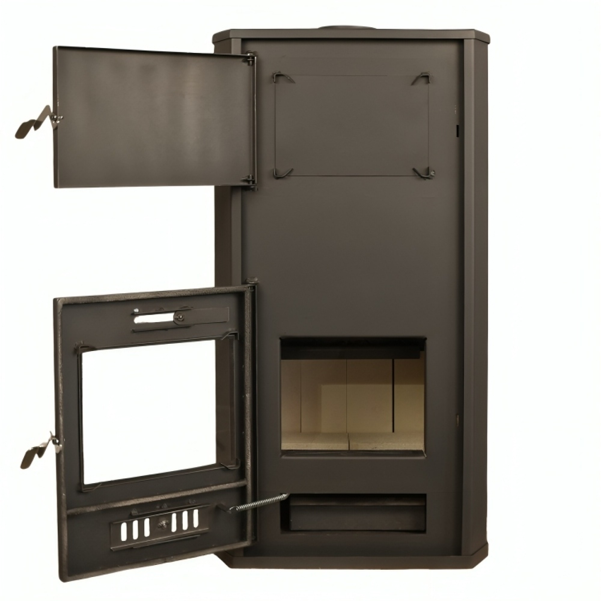Wood burning stove with back boiler Balkan Energy Bellarosa, 29.16 - 34 ...