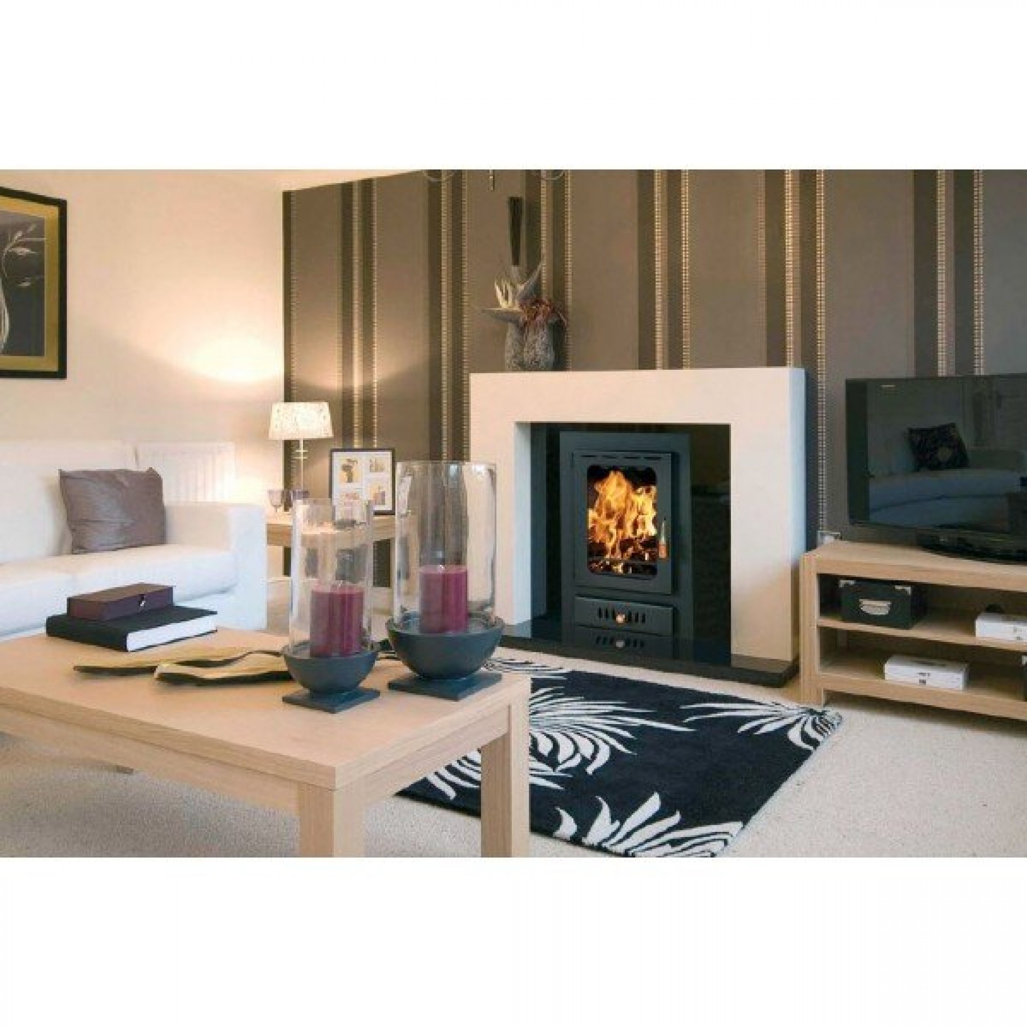 Wood Burning Fireplace with Back Boiler Prity VM W15, 15kw – Best Price ...