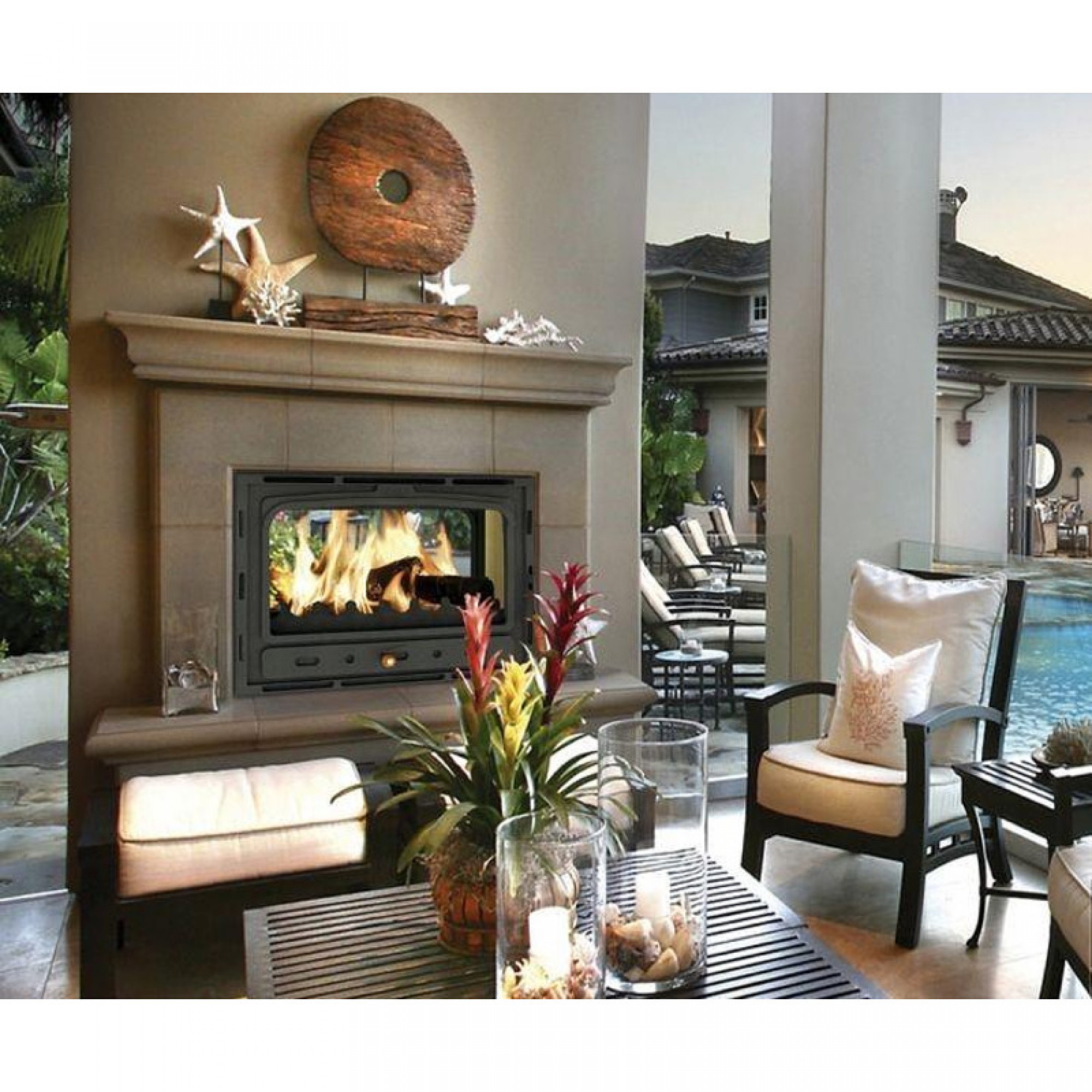 ᐉ Wood Burning Fireplace Prity 2C, 16kW – Top Prices | BalkanEnergy.CO.UK