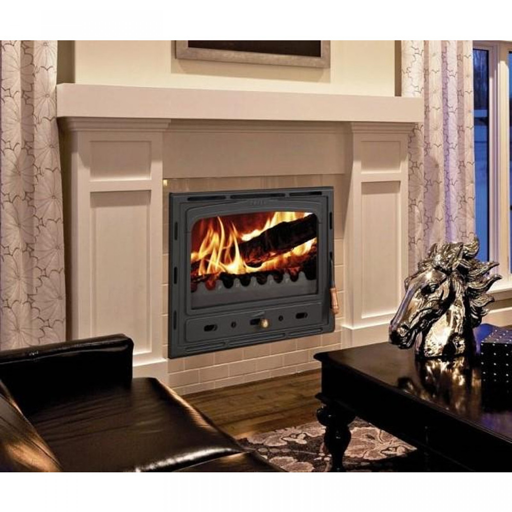 Wood Burning Fireplace with Back Boiler Prity C W28, 28,2kw – Best ...