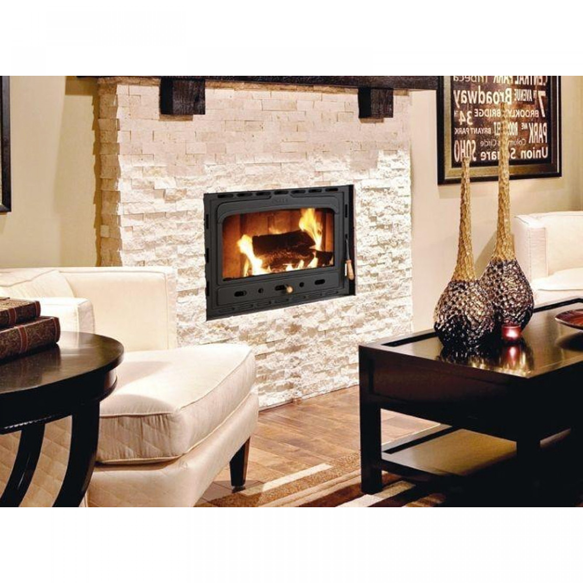 Wood Burning Fireplace Prity CF, 16kW – Best Price & Free Delivery ...