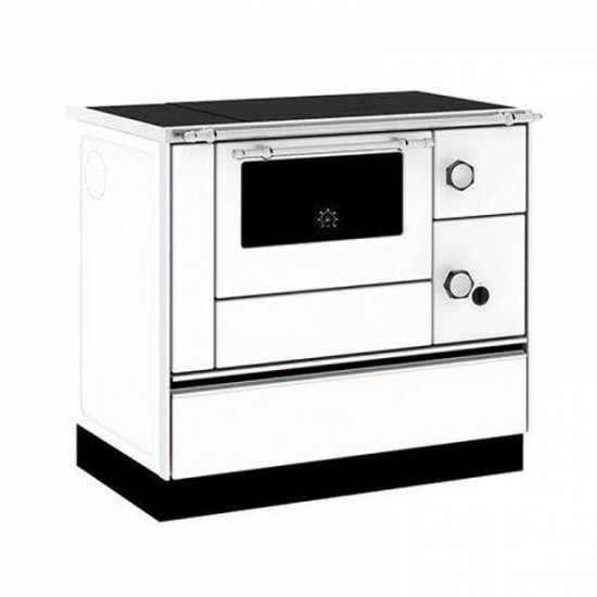 Wood cooker stove Alfa Plam Alfa 90 H Favorit White, 6.4kW – Best Price ...