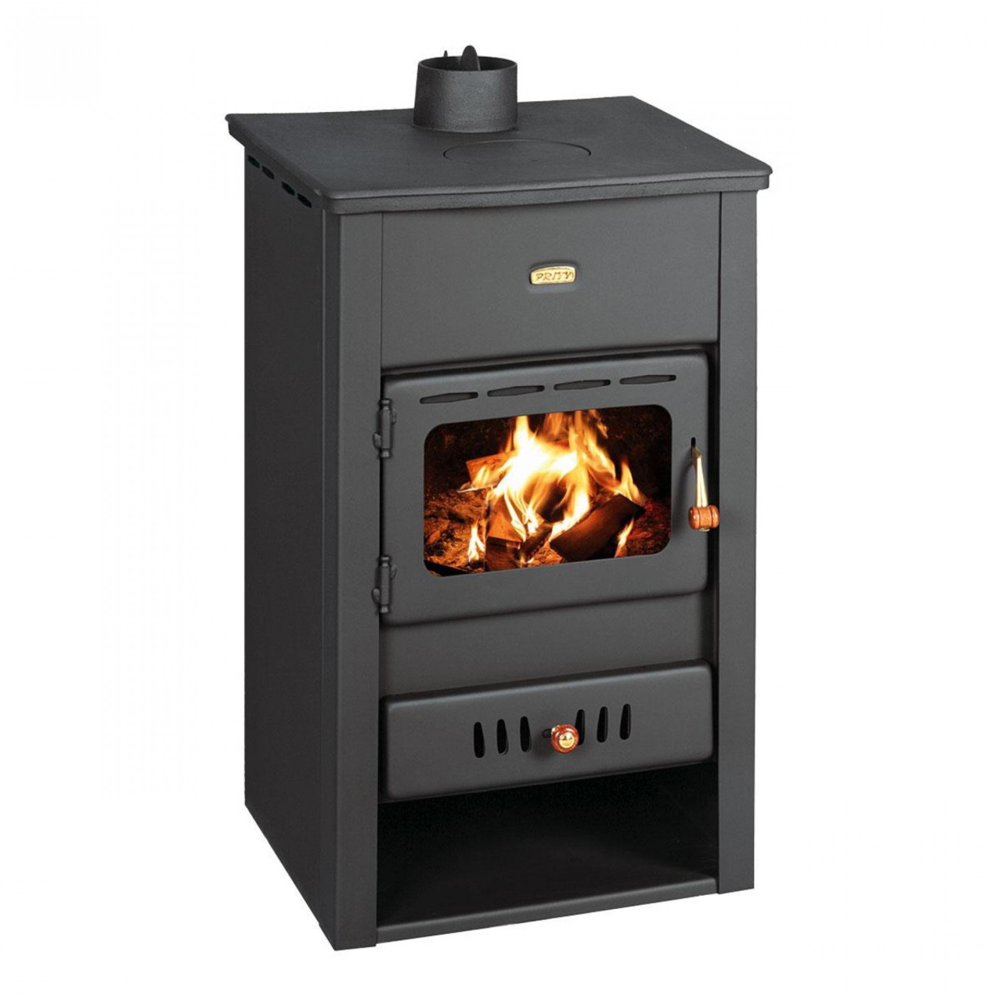ᐉ Wood burning stove with back boiler Prity K2 CP W10, 7.1kW – Top Prices | BalkanEnergy.CO.UK