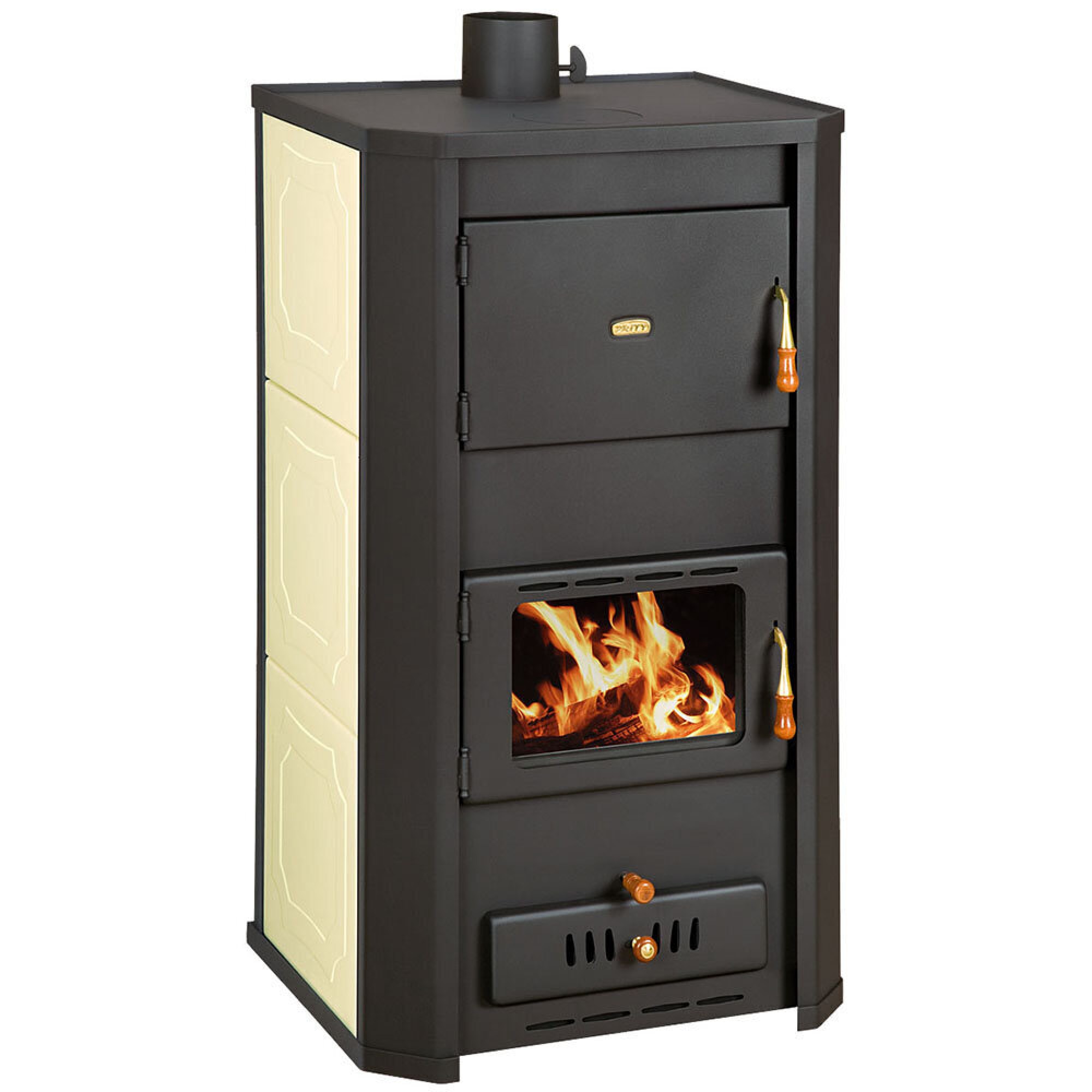 Wood Burning Stove With Back Boiler Prity WD W29, 31.5kW – Best Price ...