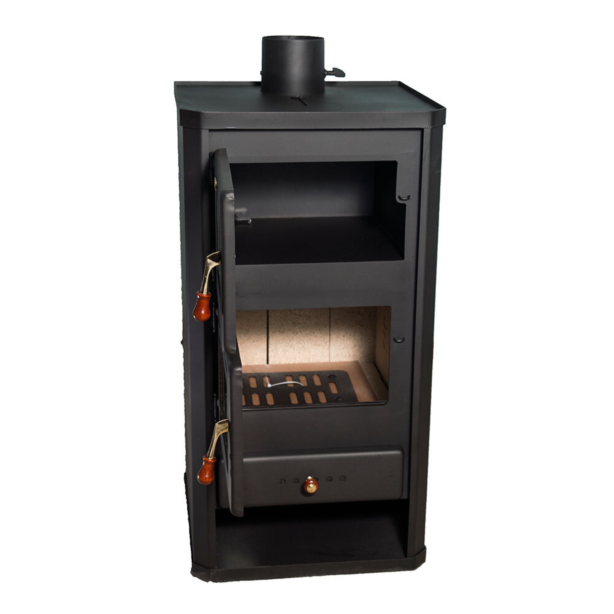 ᐉ Wood burning stove with oven Prity FM 12.1kW, Log – Top Prices | BalkanEnergy.CO.UK