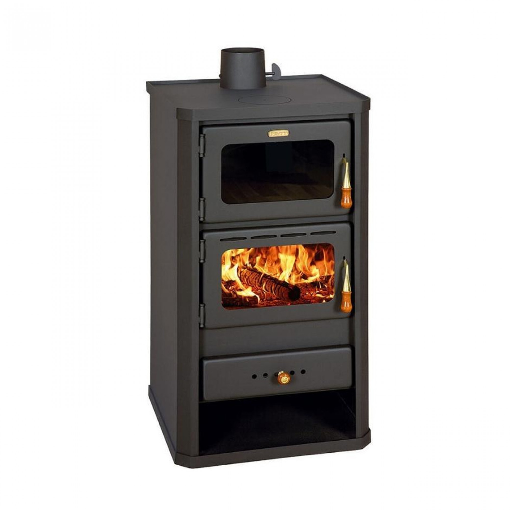 ᐉ Wood burning stove with oven Prity FM 12.1kW, Log – Top Prices | BalkanEnergy.CO.UK