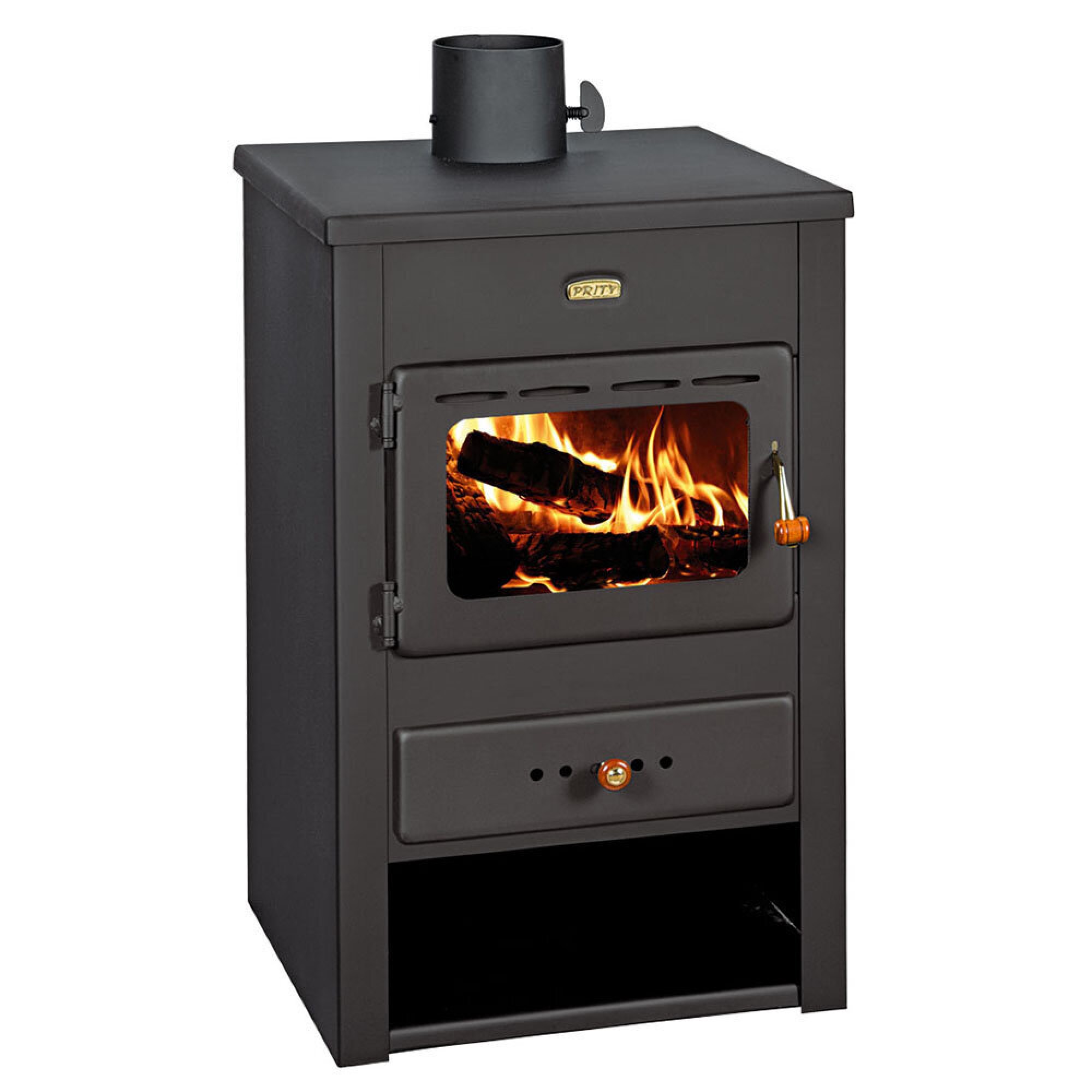 ᐉ Wood burning stove Prity K12, 10.4kW, Log – Top Prices | BalkanEnergy.CO.UK