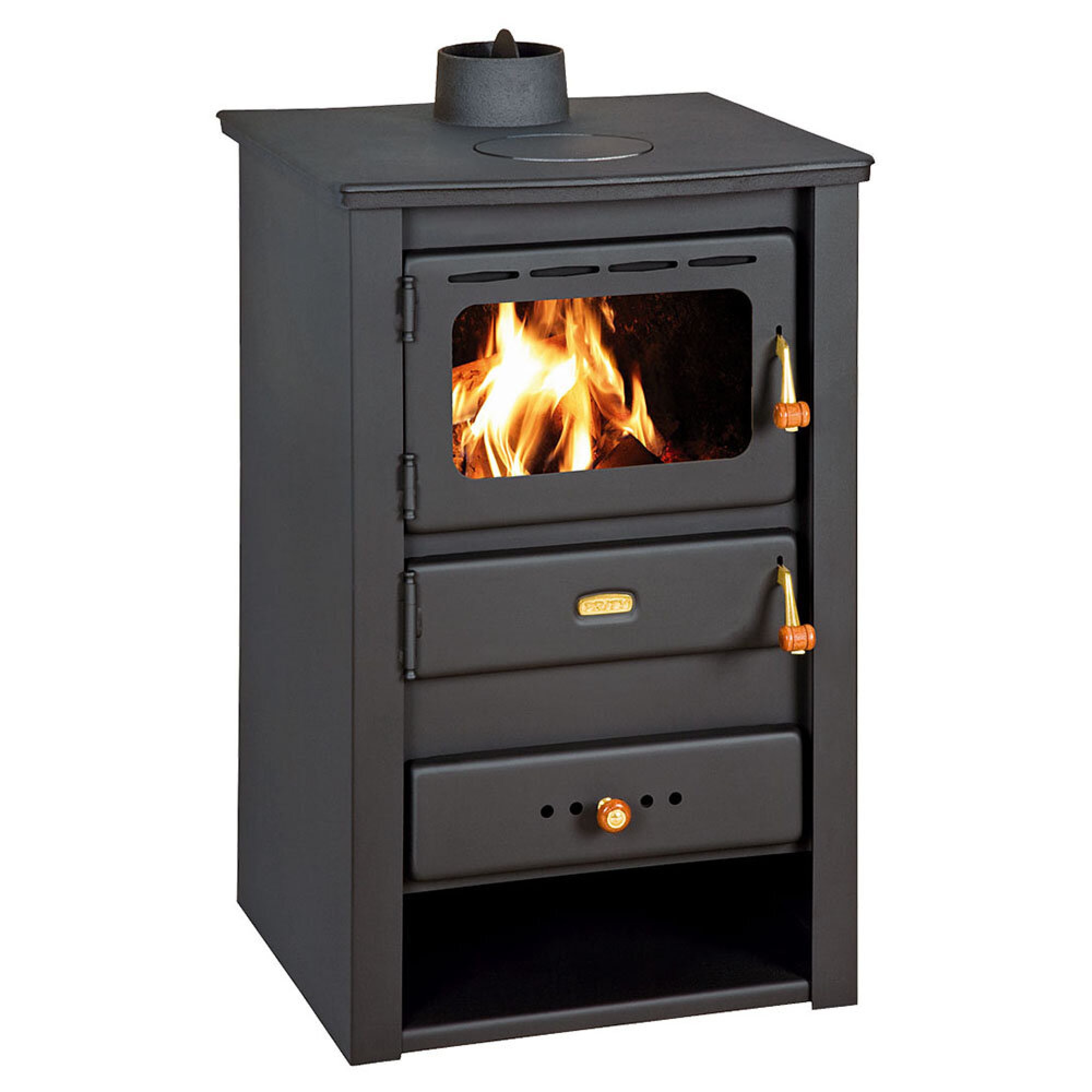 ᐉ Wood burning stove Prity K22 CP with cast iron top, 10.4kW, Log – Top ...