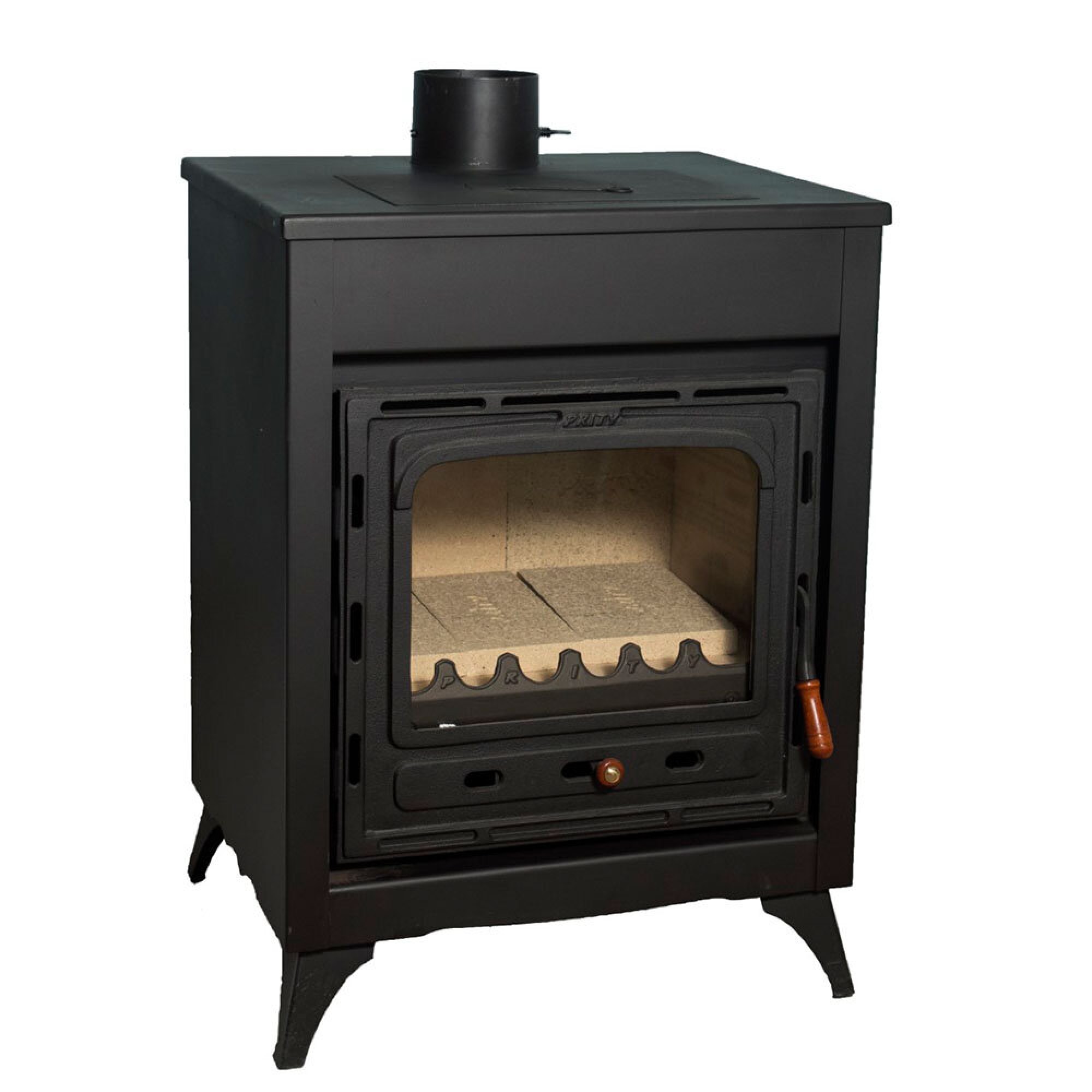 ᐉ Wood burning stove Prity CMR with cast iron door, 15kW, Log – Top Prices | BalkanEnergy.CO.UK