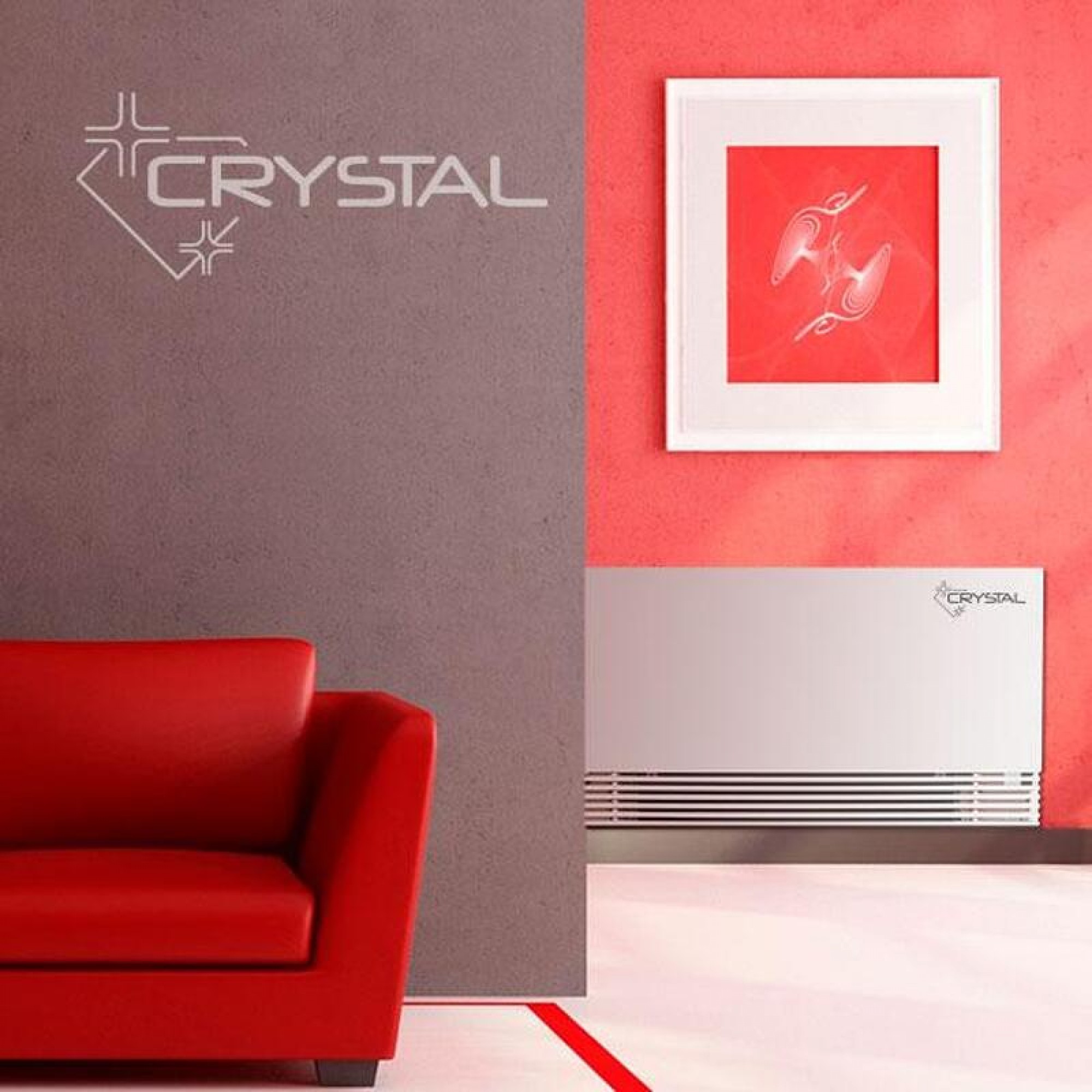 Fan coil unit radiator Crystal BGR-600 - left, without legs, power 0 ...