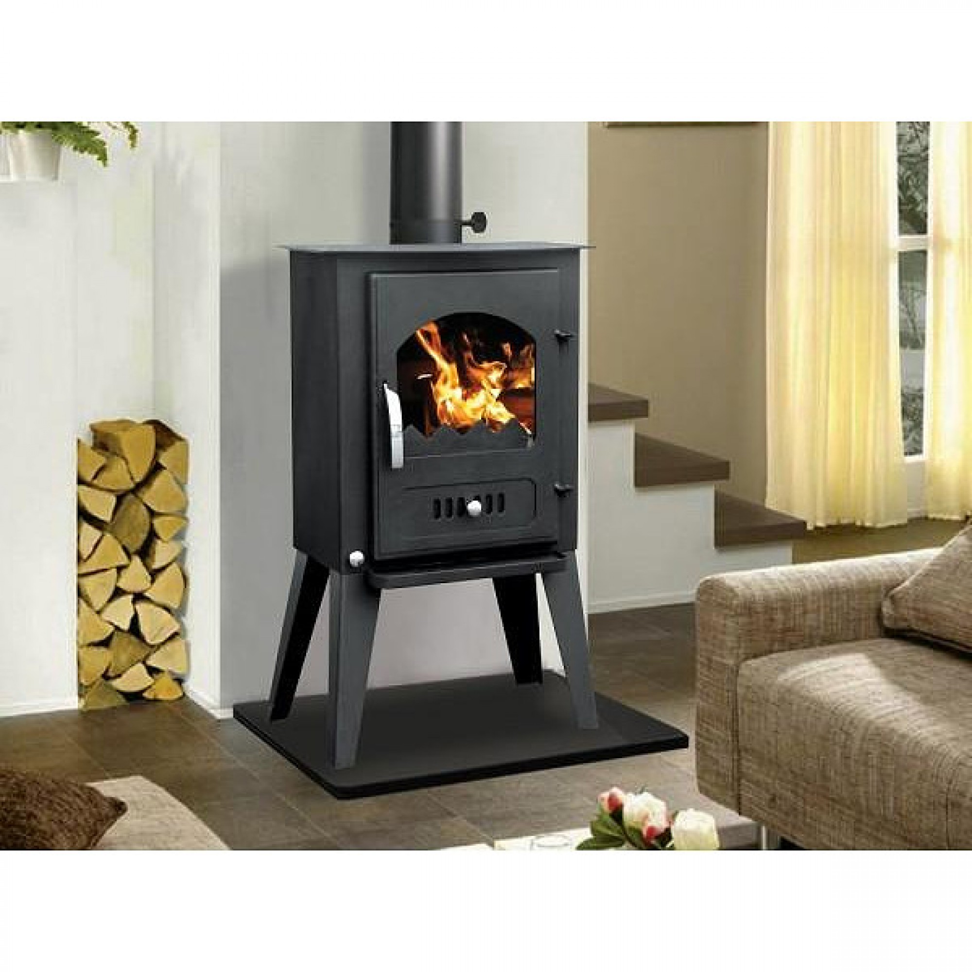 ᐉ Wood burning stove Verso 1 LL, 7.5kW – Top Prices | BalkanEnergy.CO.UK