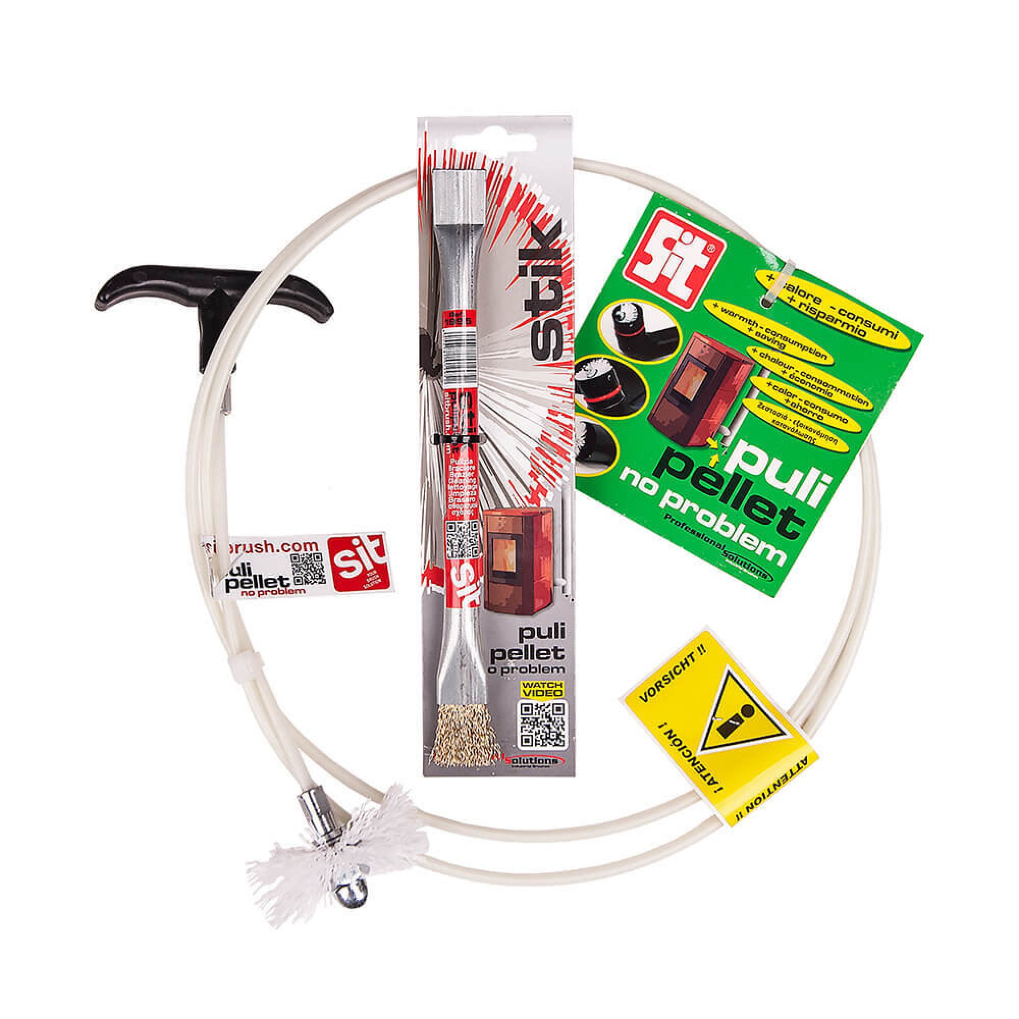 ᐉ Pellet stove and flue pipe cleaning set Pulipellet Light – Top Prices | BalkanEnergy.CO.UK