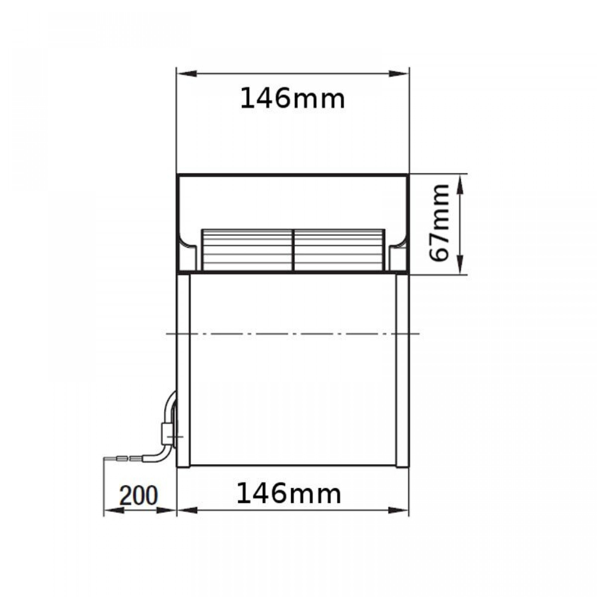 Centrifugal fan EBM 265 m³/h for pellet stoves Caminetti Montegrappa ...