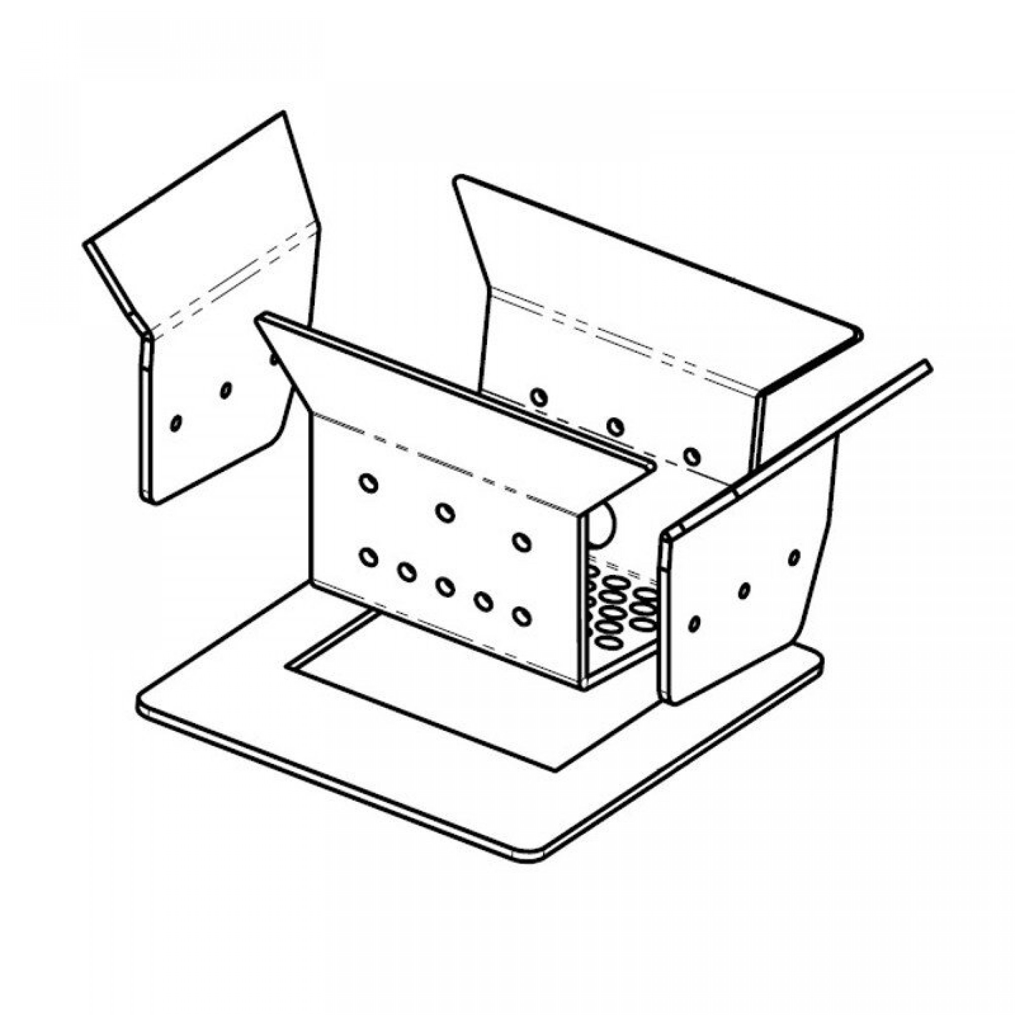 Stainless steel burn pot for pellet stove Ecoteck, Ravelli and others ...
