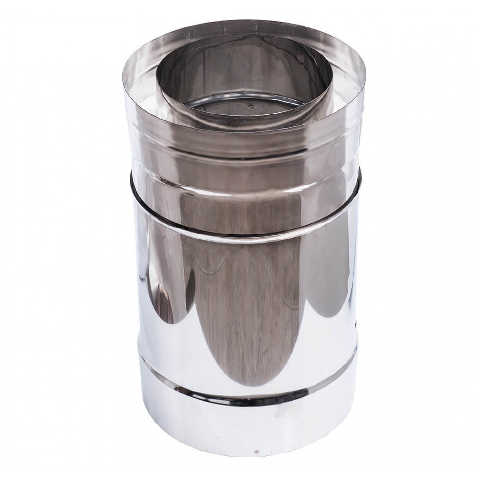 ᐉ Telescopic twin wall flue pipe, Stainless steel AISI 304, Straight ...