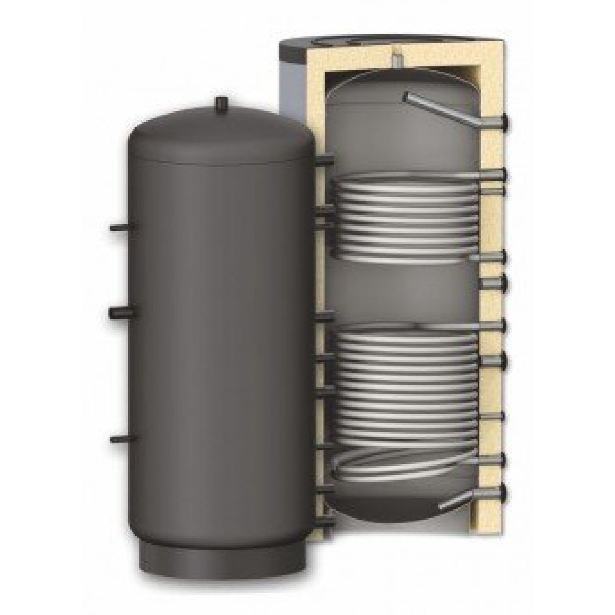 Buffer Tank Sunsystem, Model PR2 800, Capacity 800L, Two heat ...