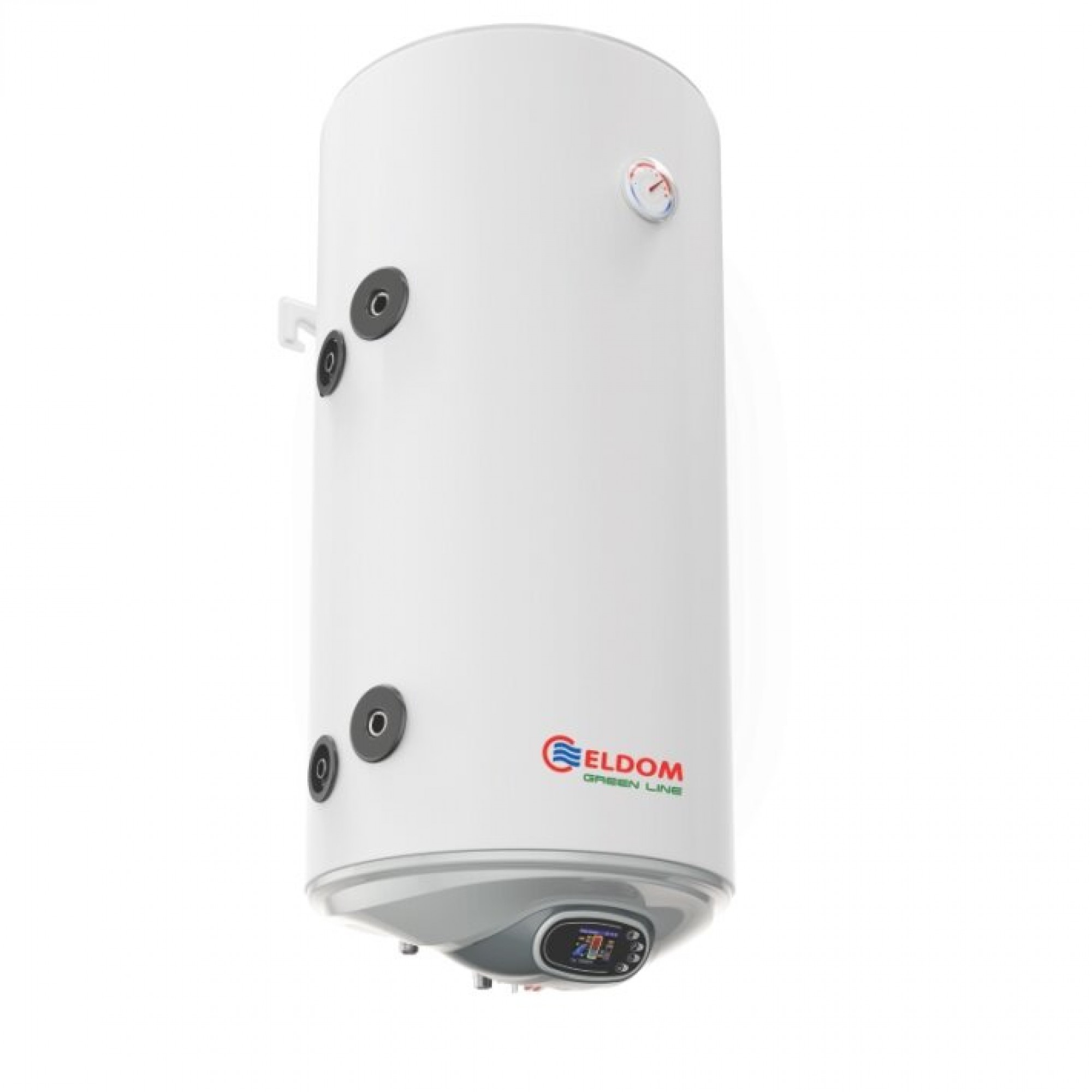 ᐉ Hot Water Cylinder Eldom Stainless Vertical 100L, One heat exchanger, Electronic control – Top ...
