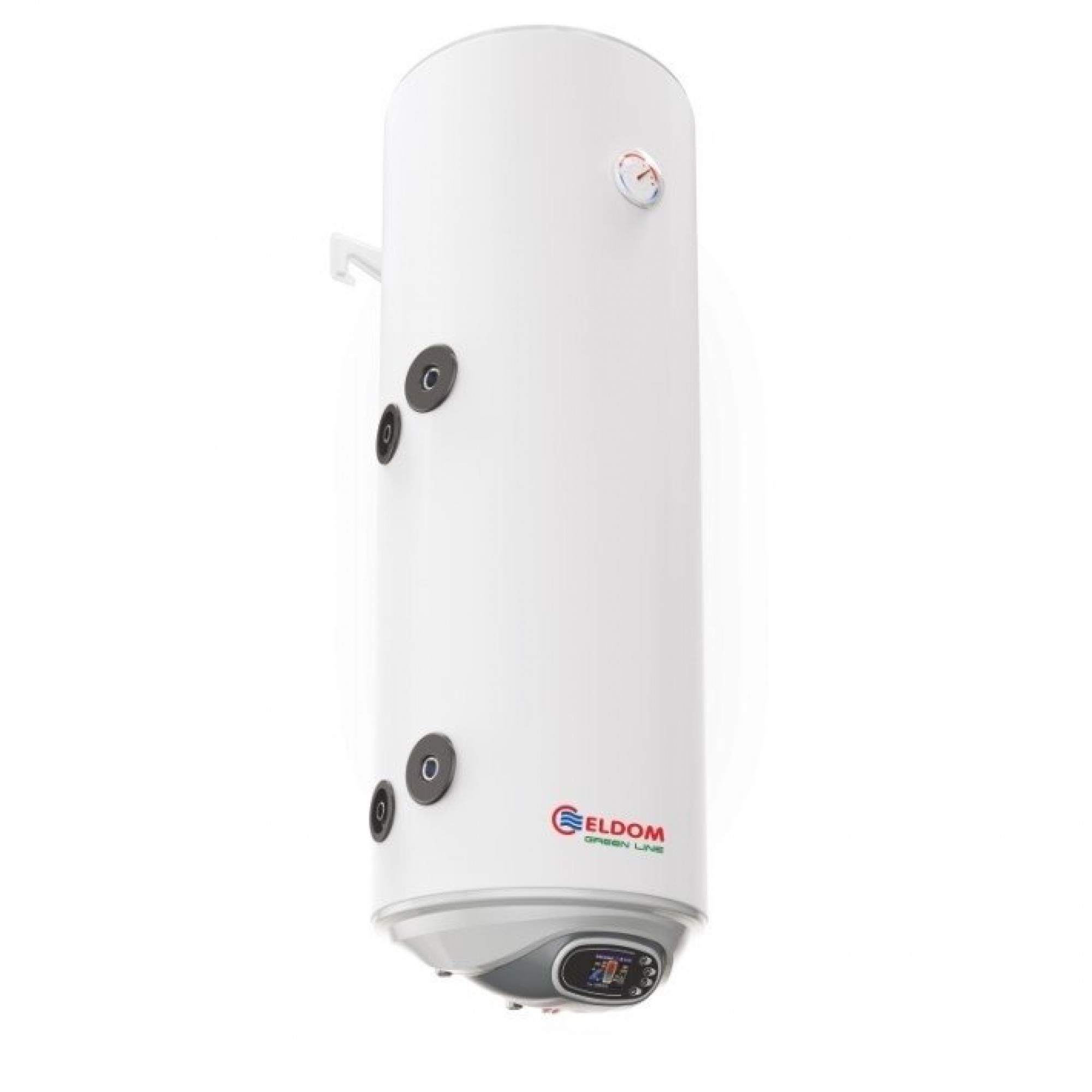 ᐉ Hot Water Cylinder Eldom Stainless Vertical 80L, One heat exchanger, Electronic control – Top ...