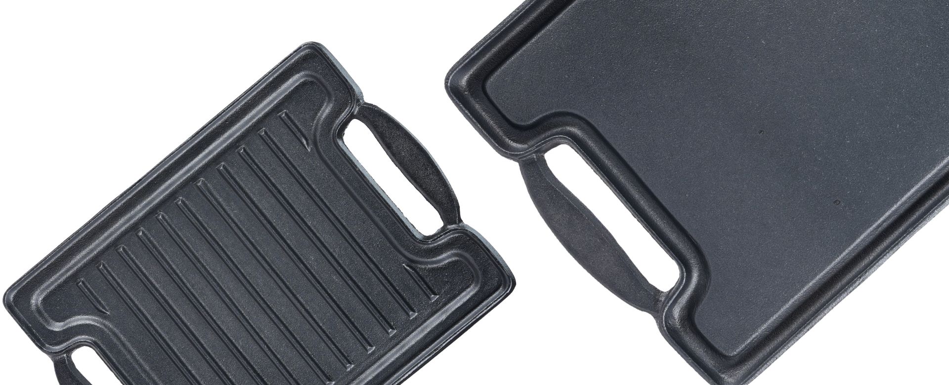Double-sided cast iron grill plate, 36x25 cm – Best Price & Free ...
