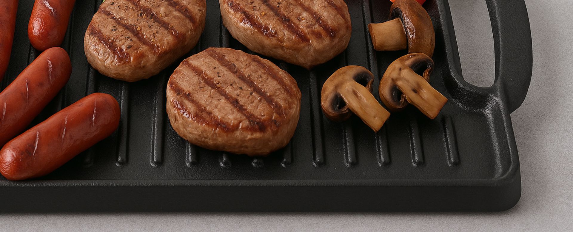 Double-sided cast iron grill plate, 36x25 cm – Best Price & Free ...