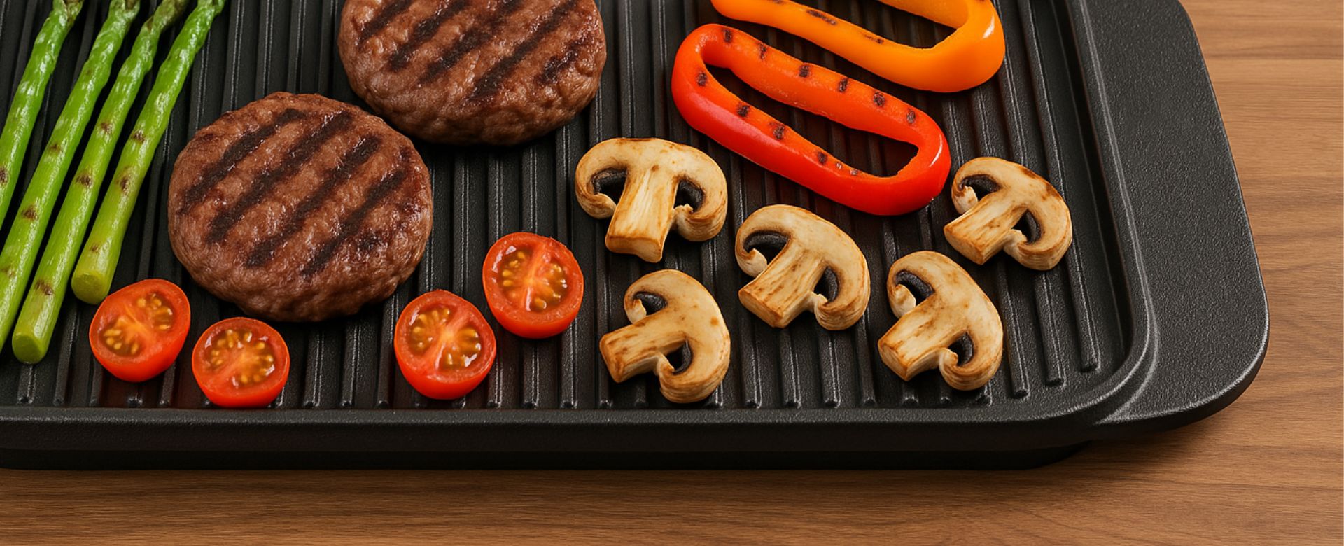 Double-sided cast iron grill plate, 48x26 cm – Best Price & Free ...