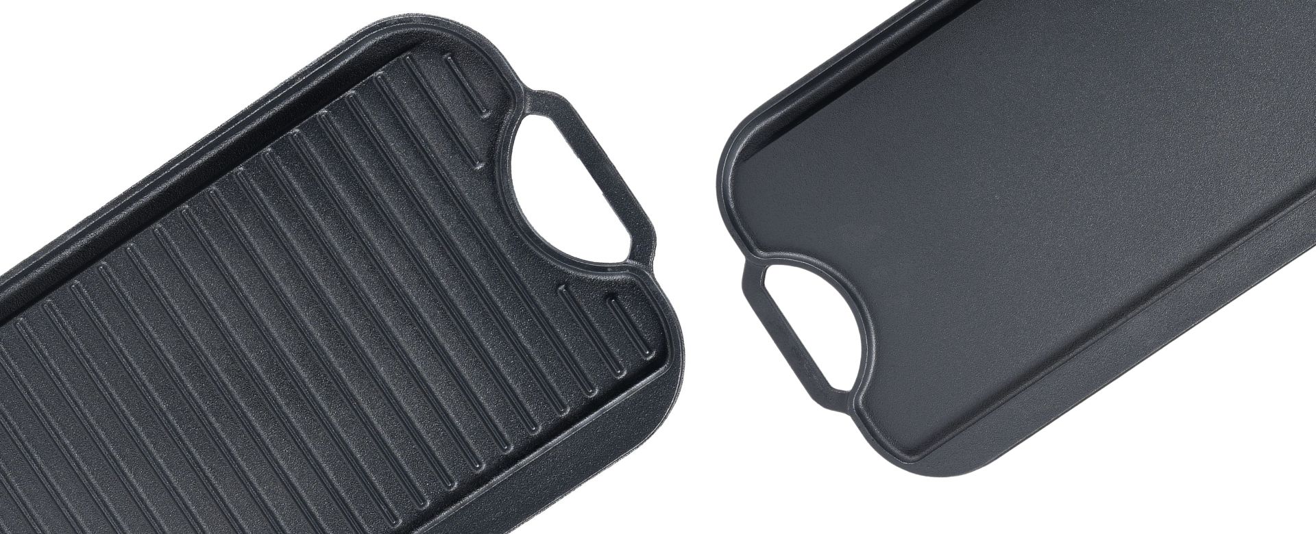 Double-sided cast iron grill plate, 51x26 cm – Best Price & Free ...
