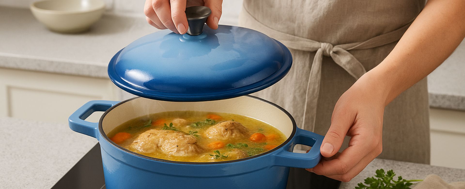 ᐉ Enameled cast iron pot, Blue, Ф24 – Top Prices | BalkanEnergy.CO.UK