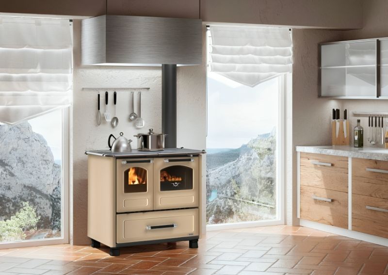 ᐉ Italian wood cooker stove La Nordica Family 4.5 brown, 7.5kW – Top ...