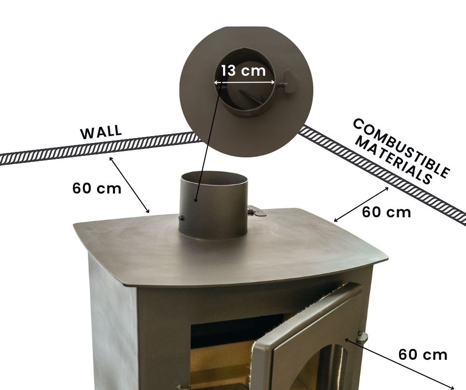ᐉ Wood burning stove Verso 1, 7.5kW – Top Prices | BalkanEnergy.CO.UK
